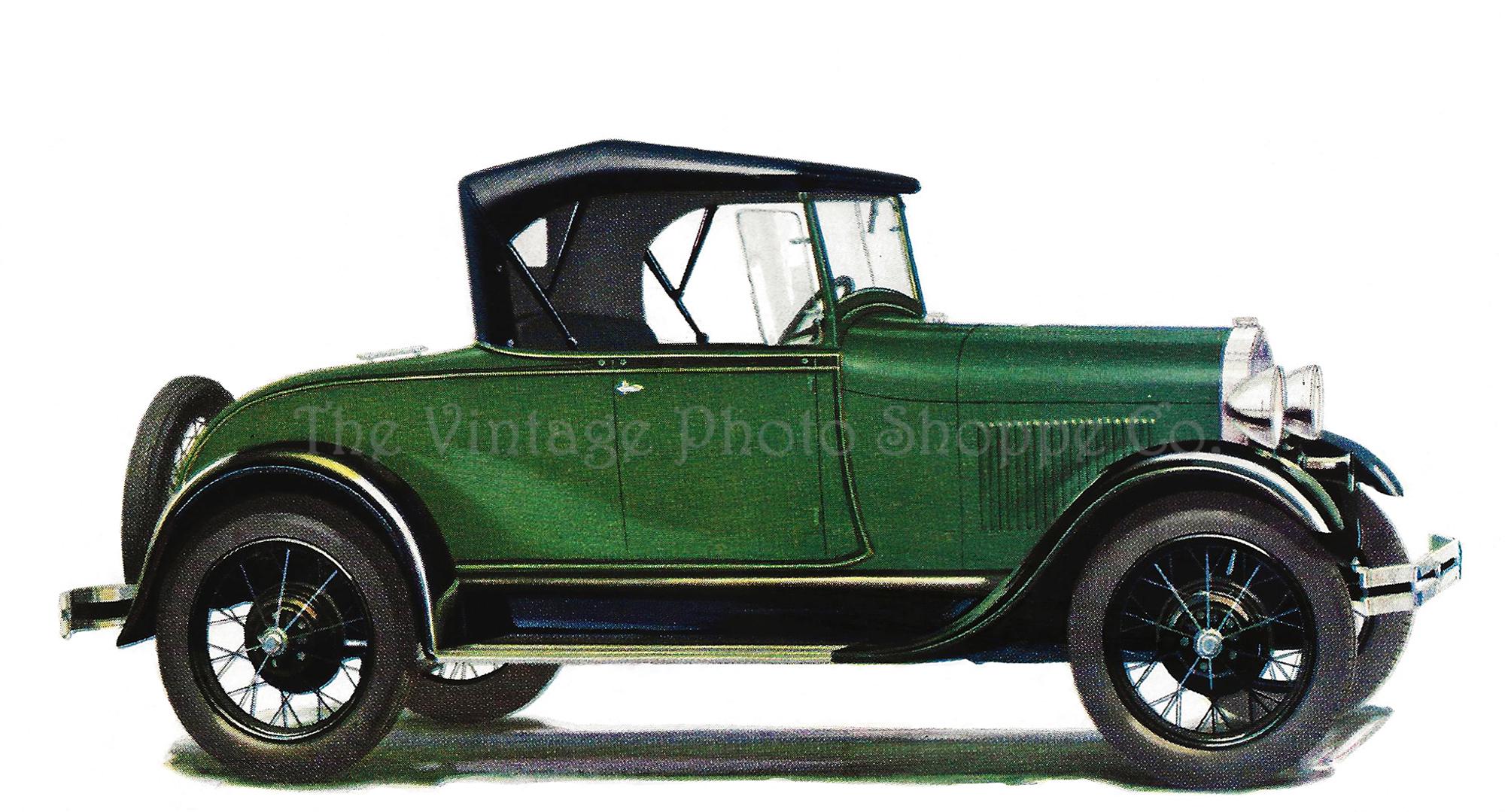 Set of 6 Ford Model A Classic Car Original VINTAGE Scans From Original ...