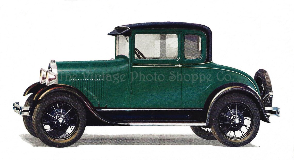 Set of 6 Ford Model A Classic Car Original VINTAGE Scans From Original ...