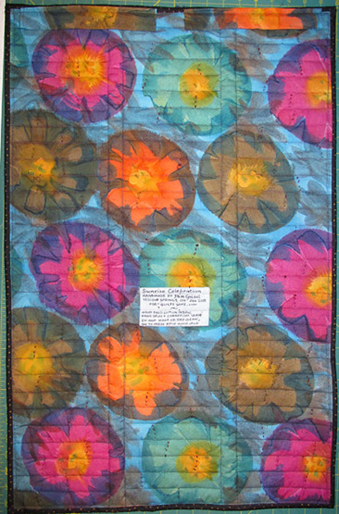 Large Abstract Art Quilt Fabric Wall Hanging Fiber Art - Etsy