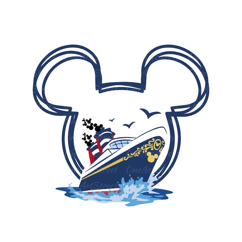 Minnie & Mickey Cruise Ship SVG: Family Vacation Design (digital ...