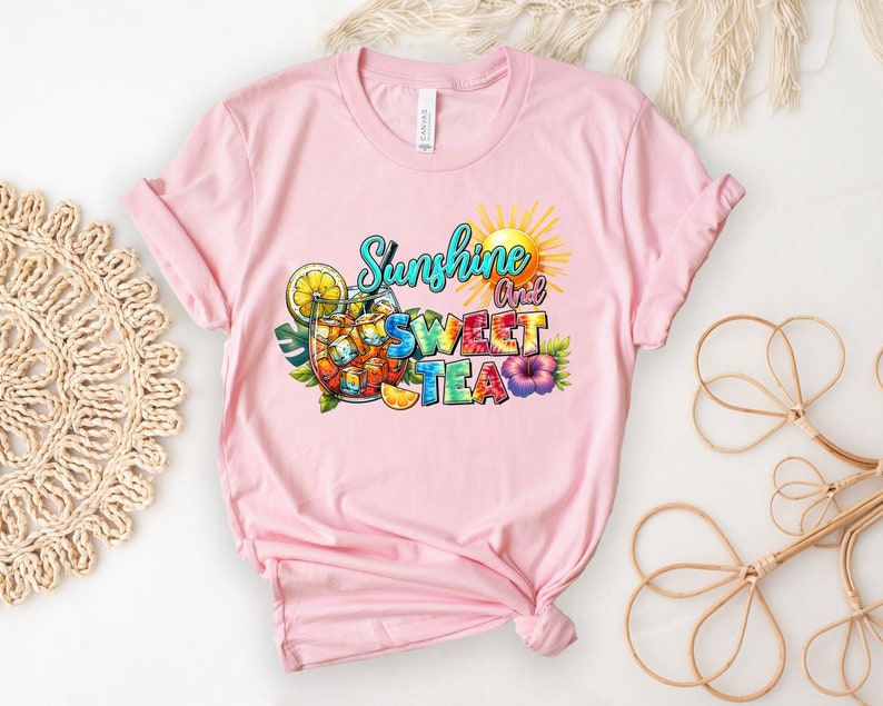 Sunshine and Sweet Tea Png, Sublimation Design, Beach Tea, Sweet Tea ...