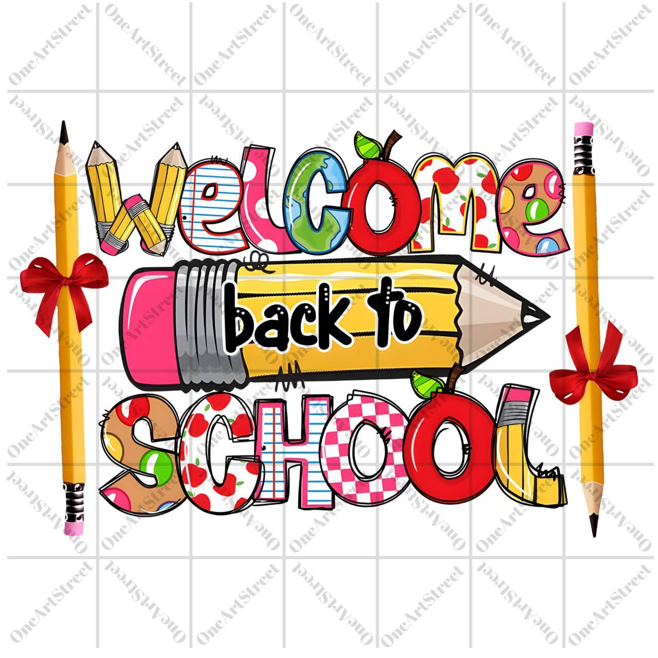 Welcome Back to School Png, Doodle Teacher Png,first Day of School Png ...