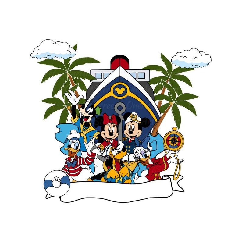 Sail Away With Mickey and Friends Png, Sea Sail Png, Disney Cruise 2026 ...