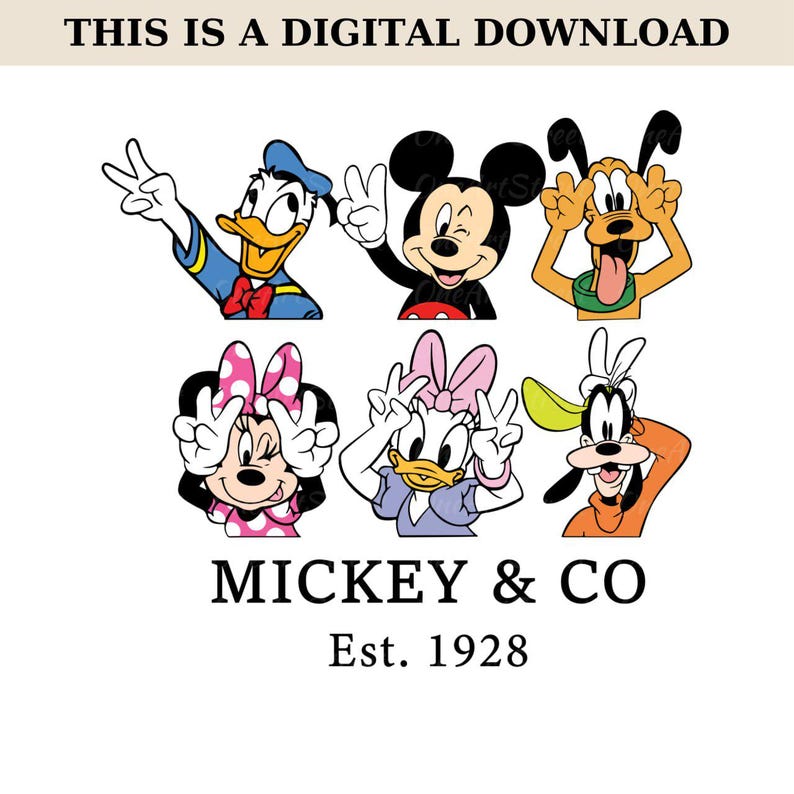 Disney Mickey Mouse and Friends, Disney Vector Design, Vector File ...