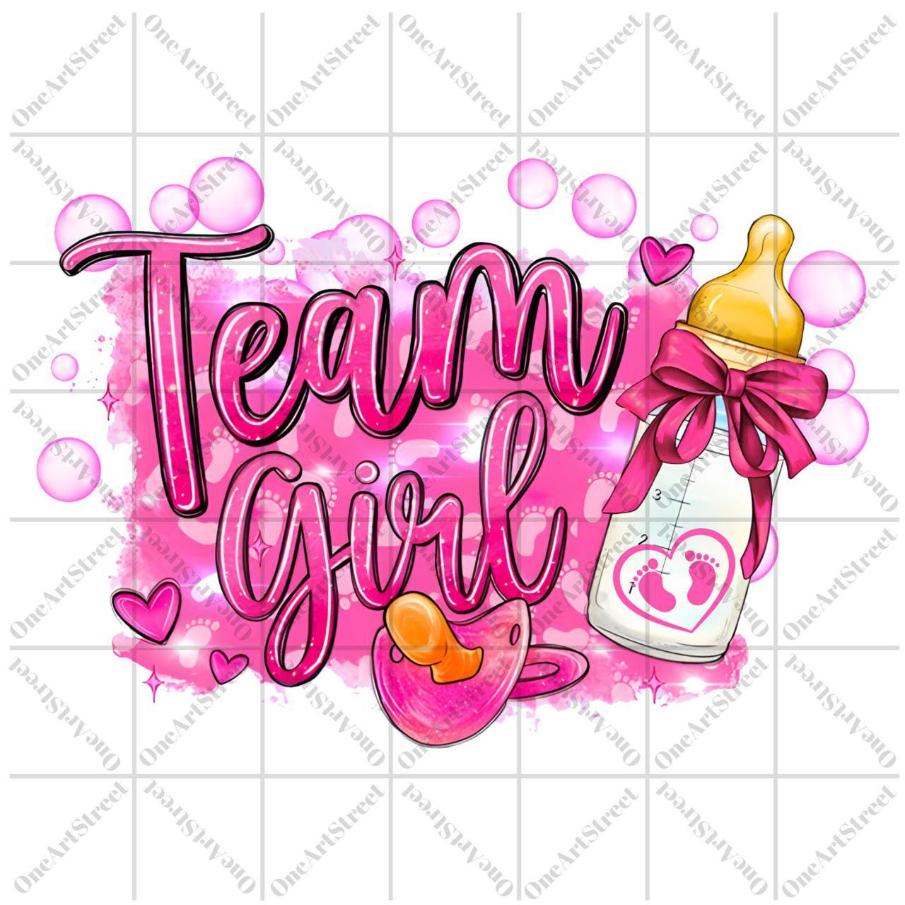 Team Girl PNG: Gender Reveal Sublimation Design (digital Download) - Etsy
