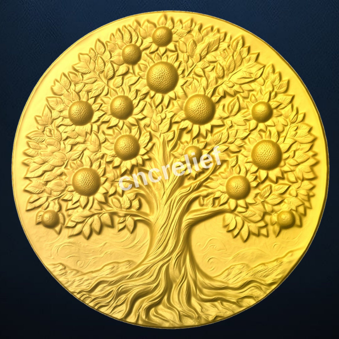 Tree Art Painting 3D Model Wall Art 3D Tree Model Tree 3D Wall Art ...