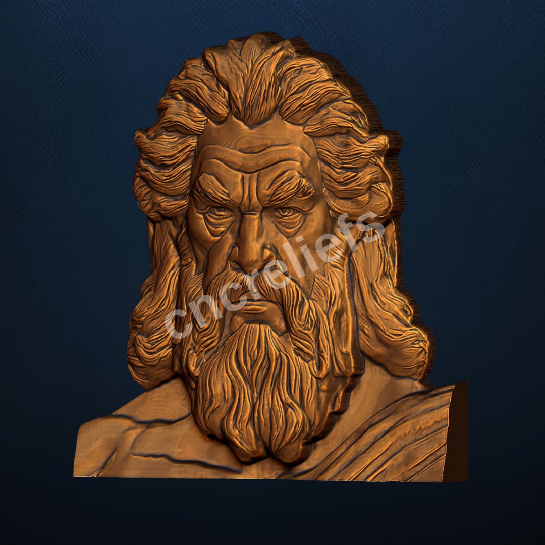 Poseidon 3D Model STL File for 3D Printing CNC STL File Instant ...