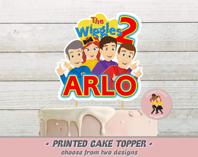 The Wiggles Cake Topper, Printed Cake Topper, Kids Birthday Party ...