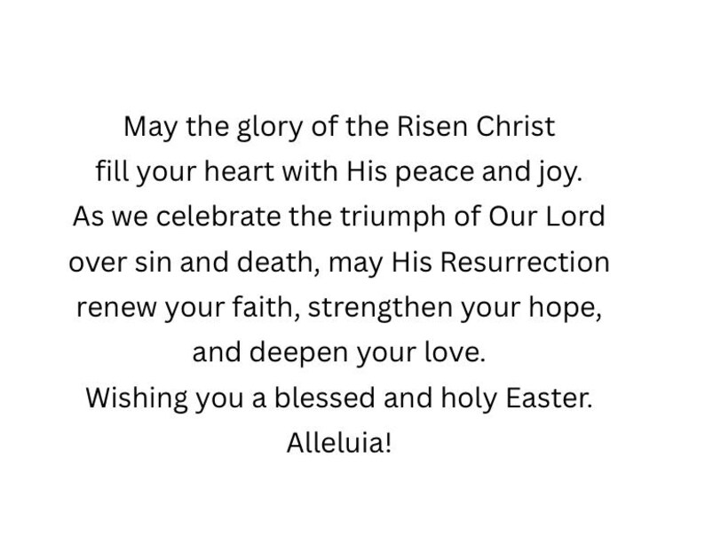 He is Risen Easter Card – Catholic Easter Blessings – Christian ...