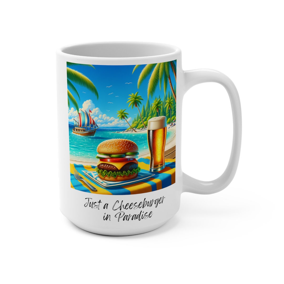 Jimmy Buffett 'cheeseburger in Paradise' Mug for Parrothead Mug for ...