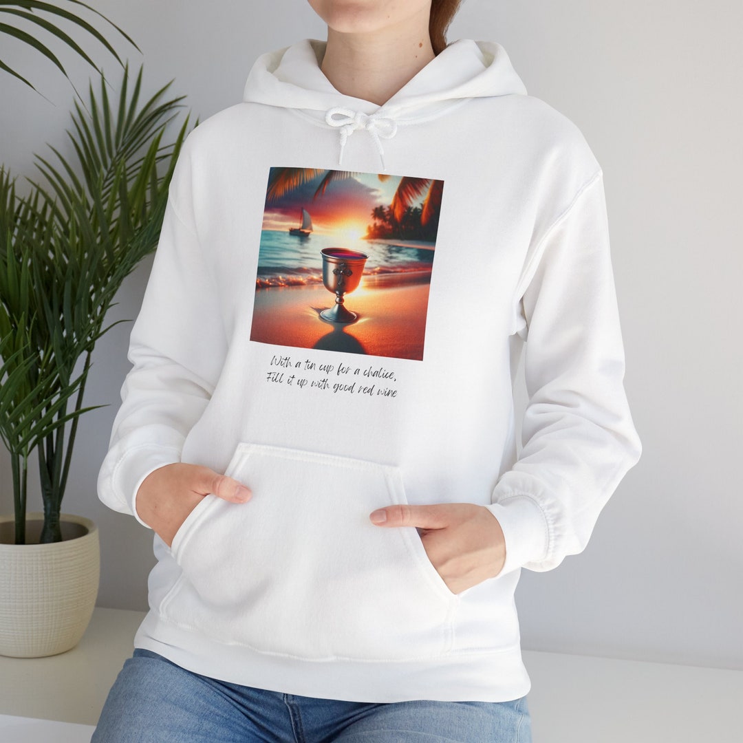 Jimmy Buffett 'tin Cup Chalice" Hoodie for Parrotheads - Jimmy Buffett ...