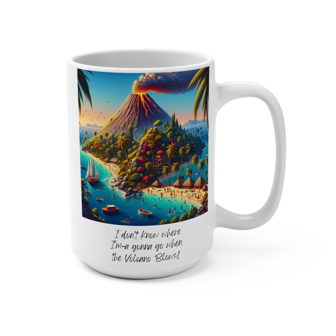 Jimmy Buffett 'volcano' Mug for Parrotheads Mug for Jimmy Buffett Fan ...