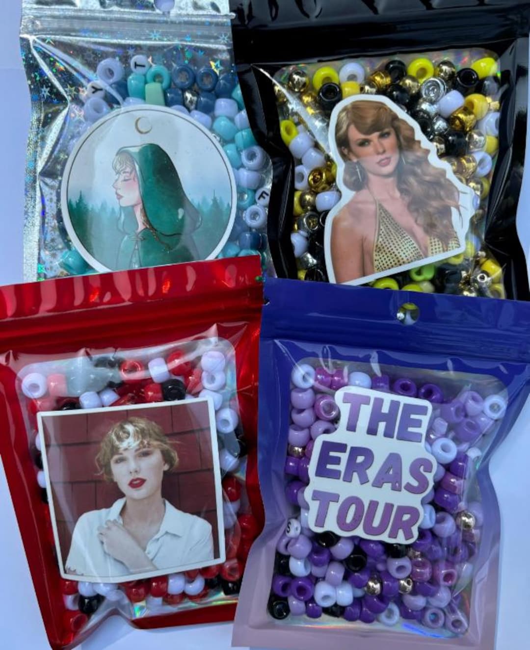 Taylor Swift Albums Bead Kits - PONY Beads - Bracelet Kits - Eras Tour ...