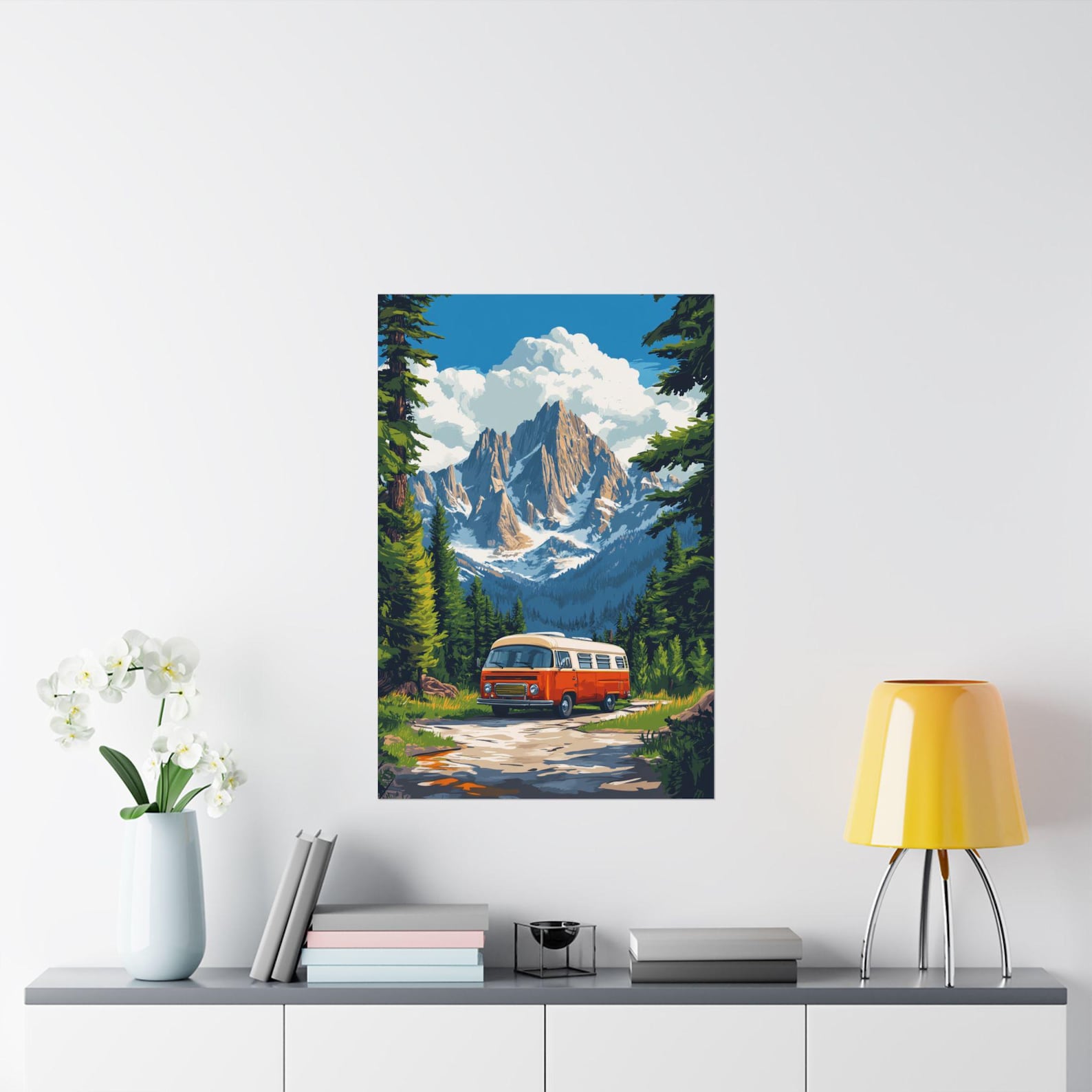 Wilderness Nature Landscape Poster, National Park Art for Outdoor and ...