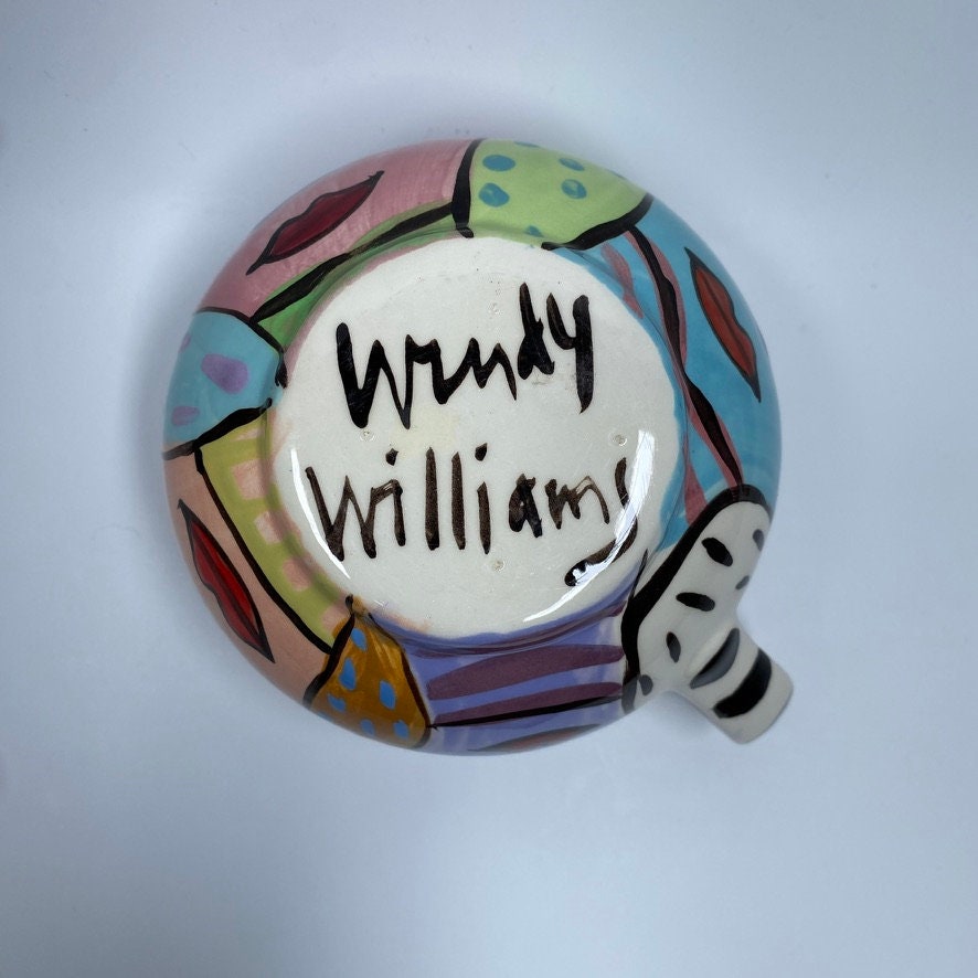 Vintage Wendy Ide Williams Postmodern Studio Ceramic Faces Mug - Etsy