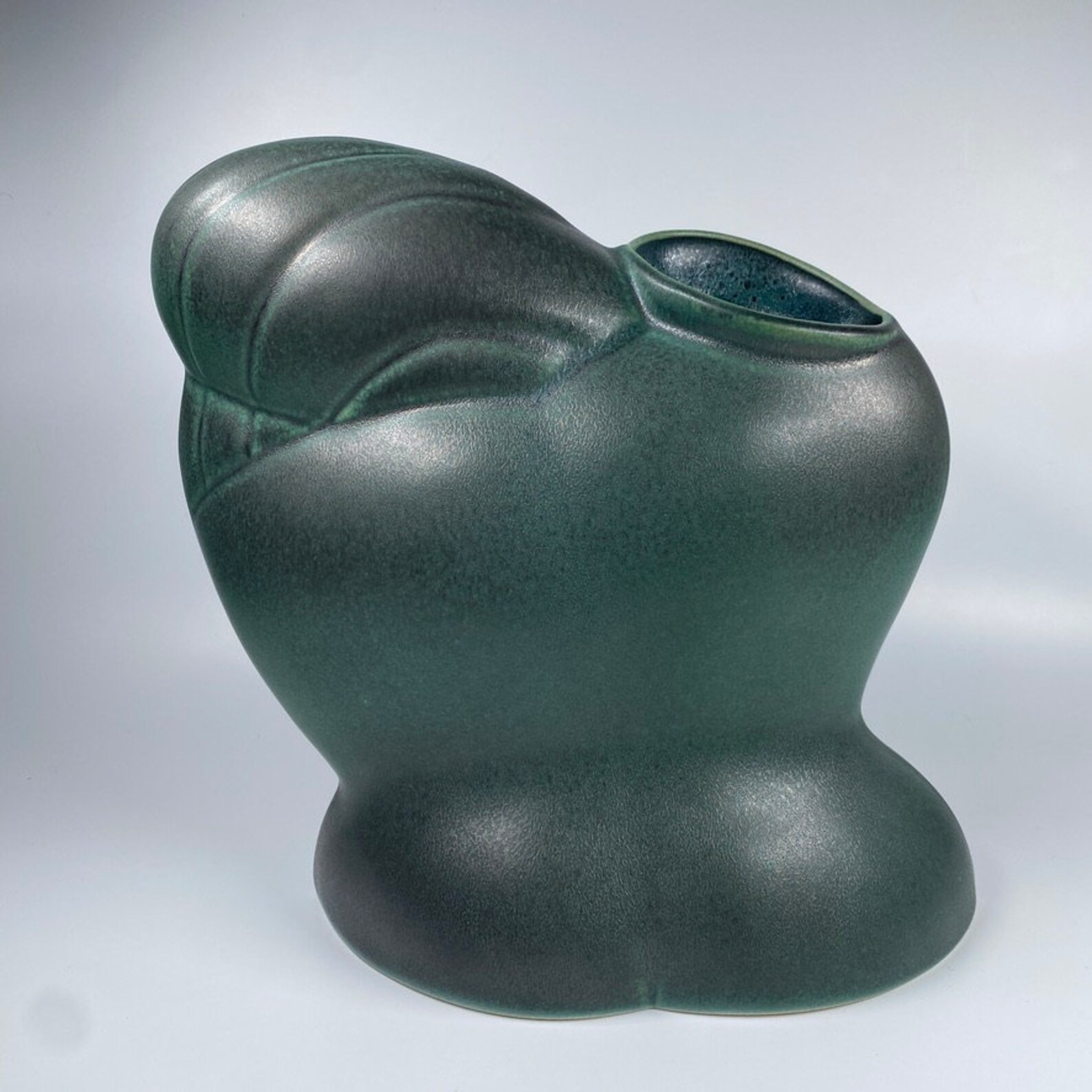 Donna Polseno Vintage Studio Ceramic Female Form Vase 9" Green - Etsy