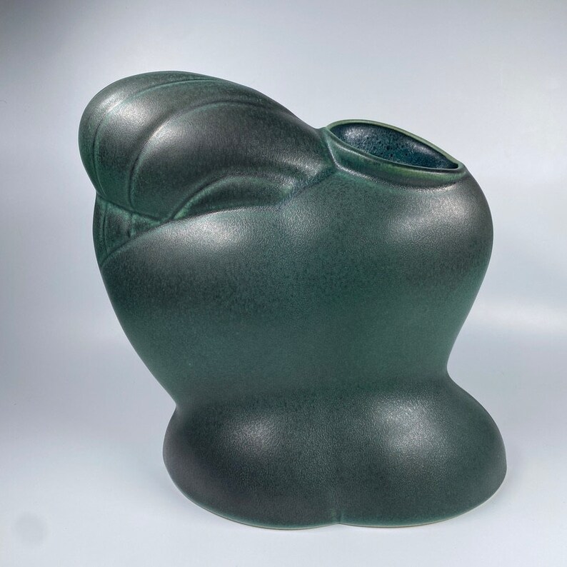 Donna Polseno Vintage Studio Ceramic Female Form Vase 9" Green - Etsy