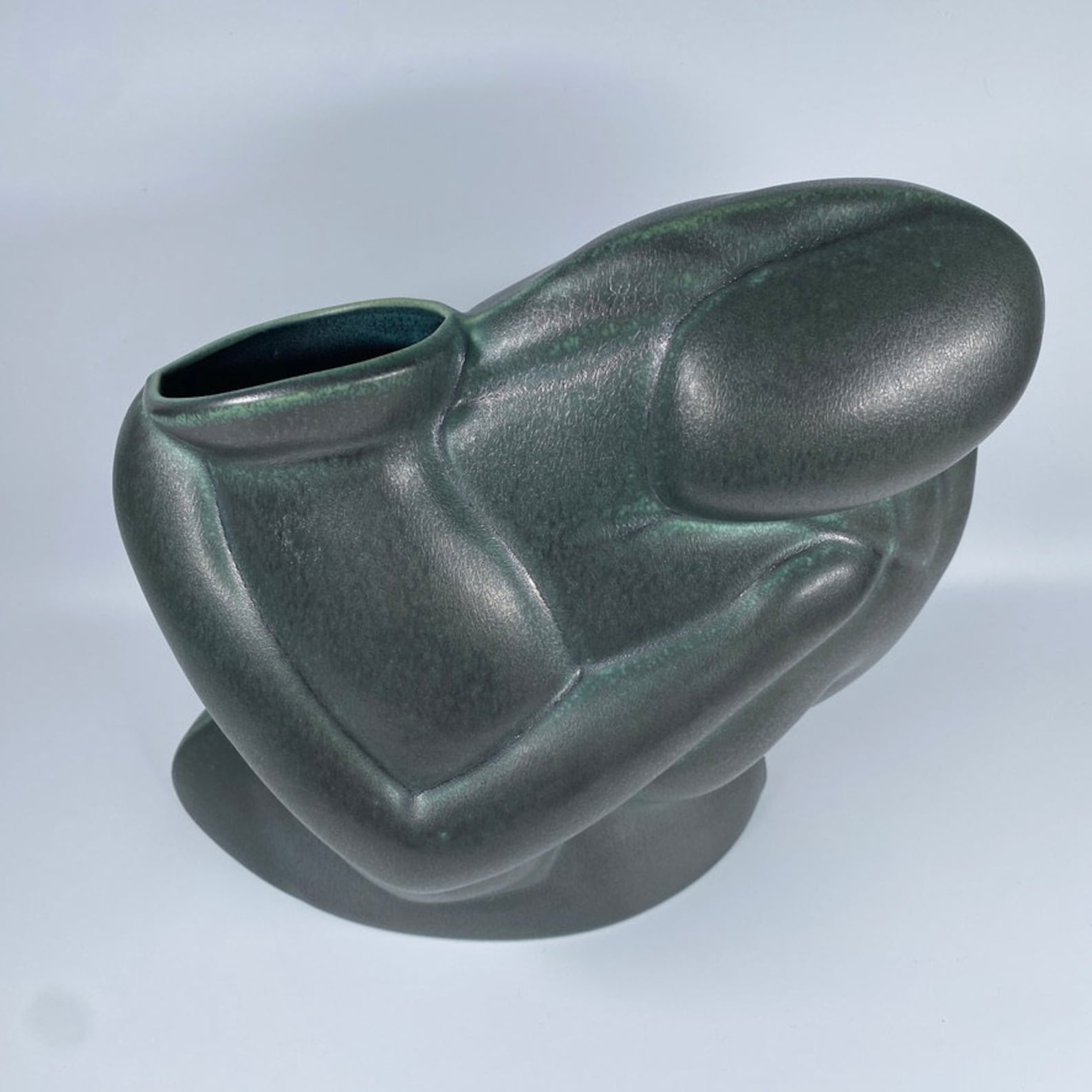 Donna Polseno Vintage Studio Ceramic Female Form Vase 9" Green - Etsy