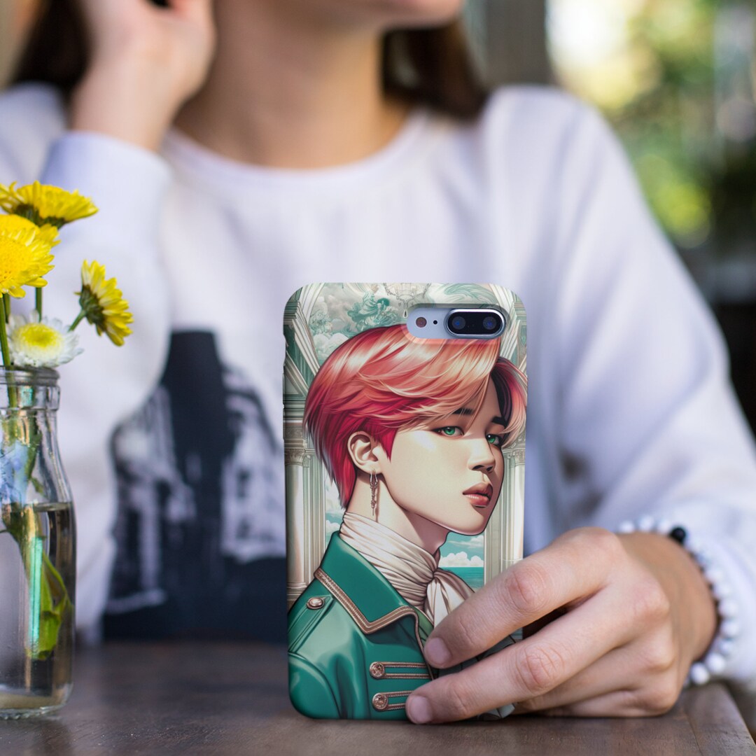 BTS Jimin Fanart Phone Case Slim Flexi Cover for iPhone and Android ...