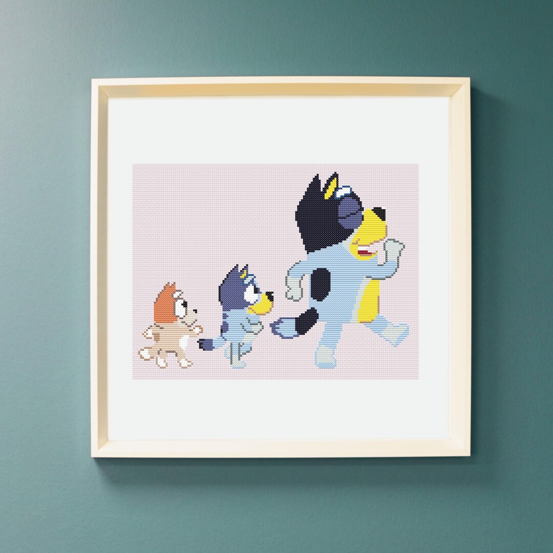 Walk Bingo Bluey and Dad - Etsy