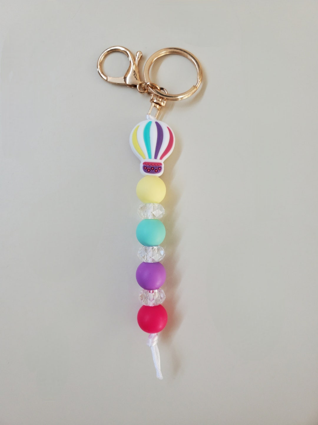 Hot Air Balloon Keychain - Etsy