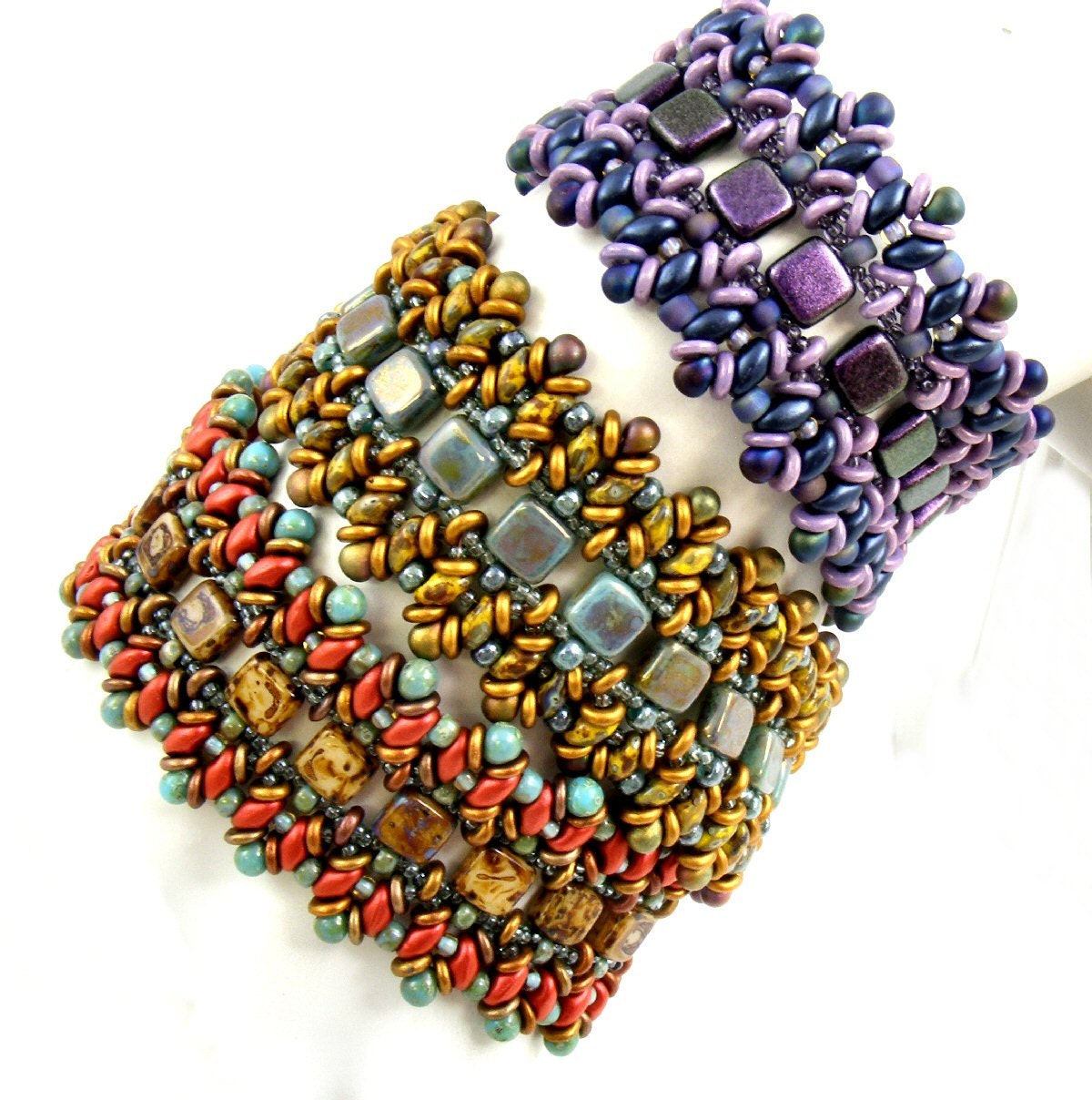 Superduo Tutorial for Necklaces Bracelets and Earrings Beadweaving ...