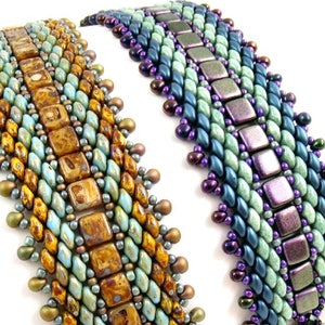 Superduo Pattern for Beaded Bracelet, Beadweaving Tutorial - Etsy