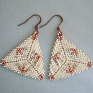 Peyote Earring Pattern, Seed Bead Pattern, Bead Triangle Pattern ...