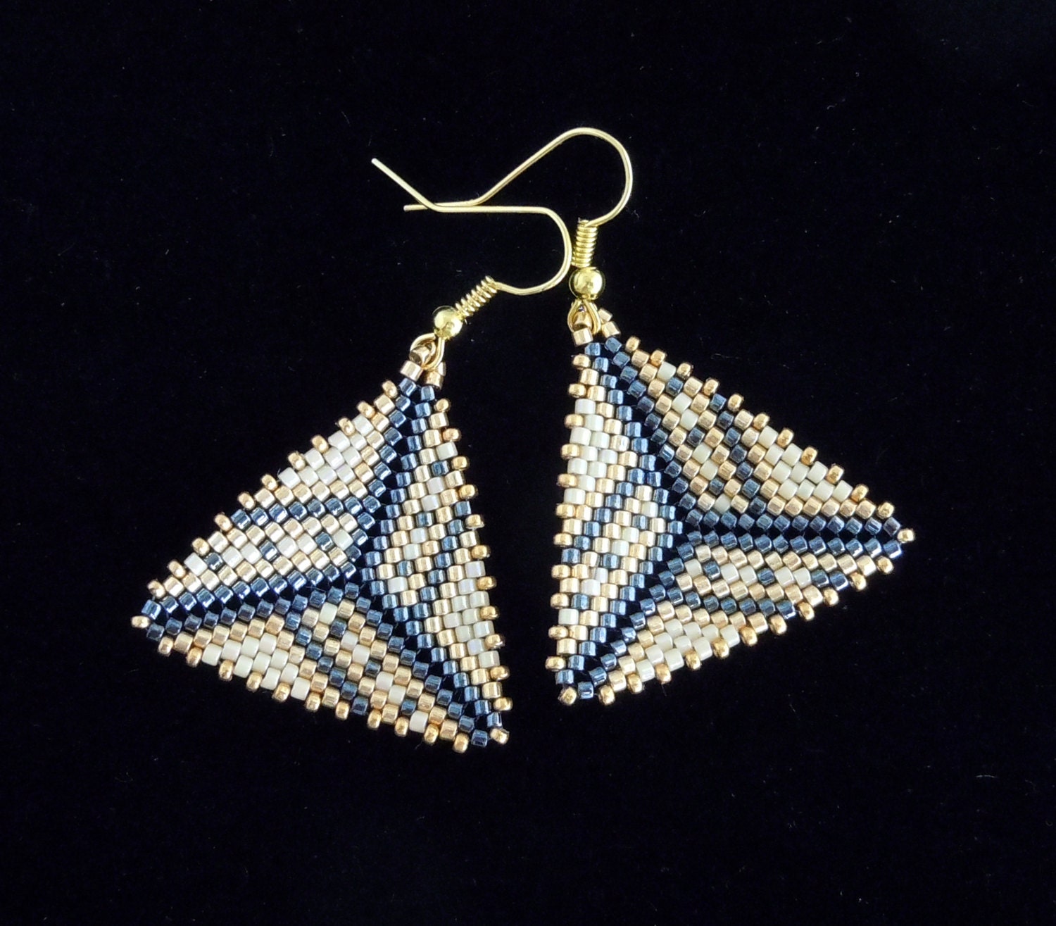 Peyote Earring Pattern Seed Bead Pattern Bead Triangle | Etsy