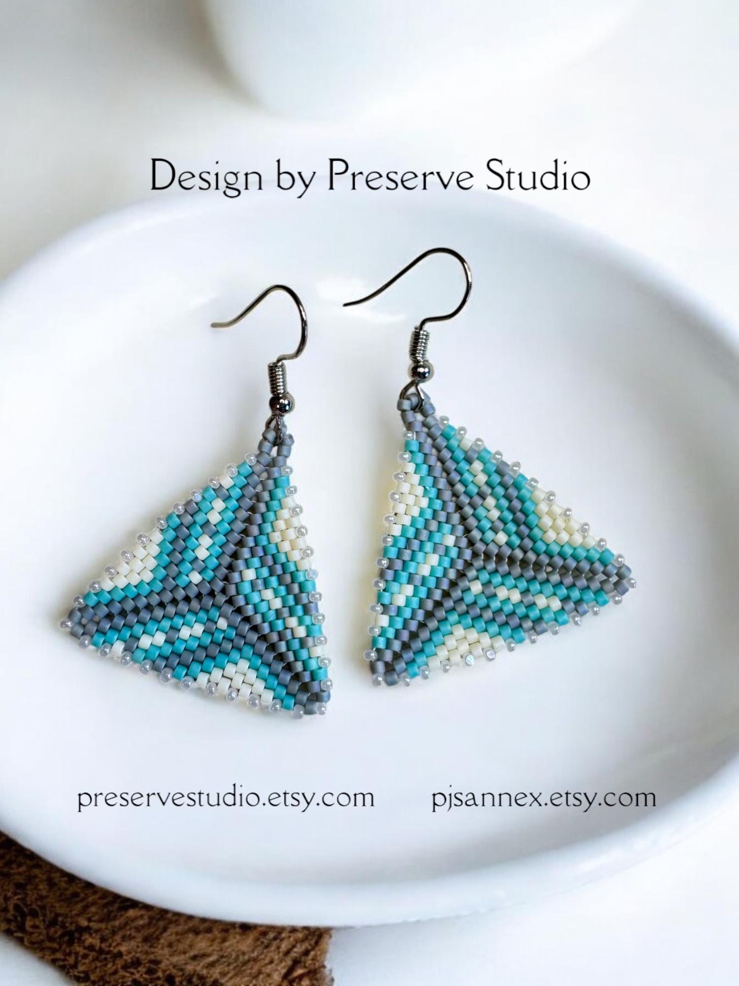 Etsy triangle earrings store