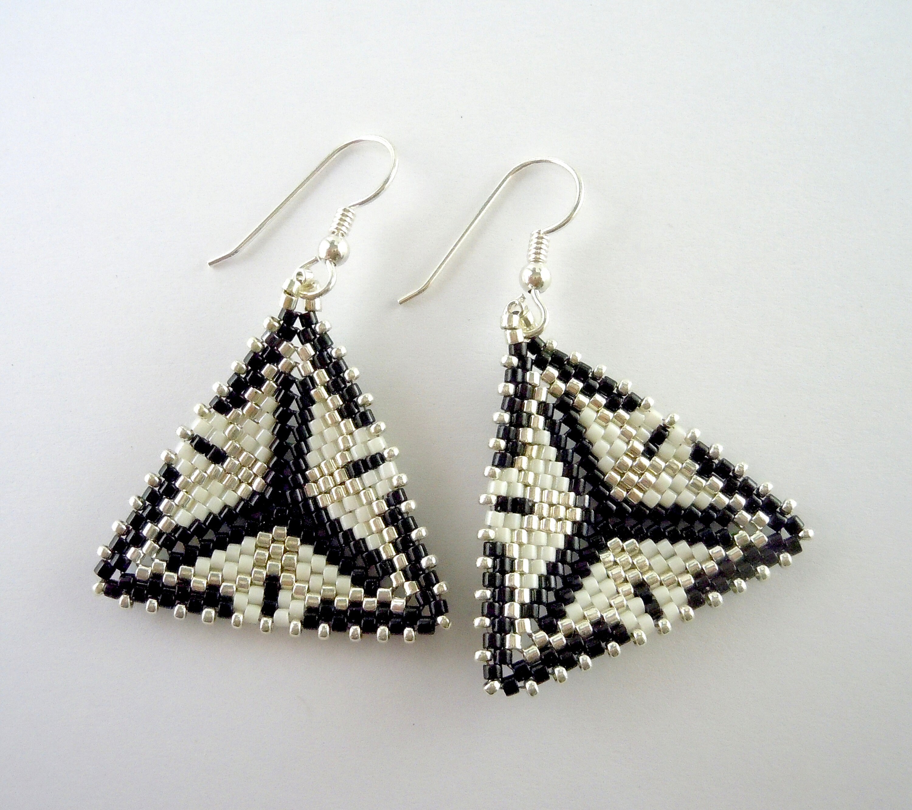 Peyote Earring Pattern, Seed Bead Pattern, Bead Triangle Pattern ...
