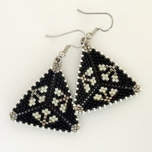 Peyote Earring Pattern, Seed Bead Pattern, Bead Triangle Pattern ...