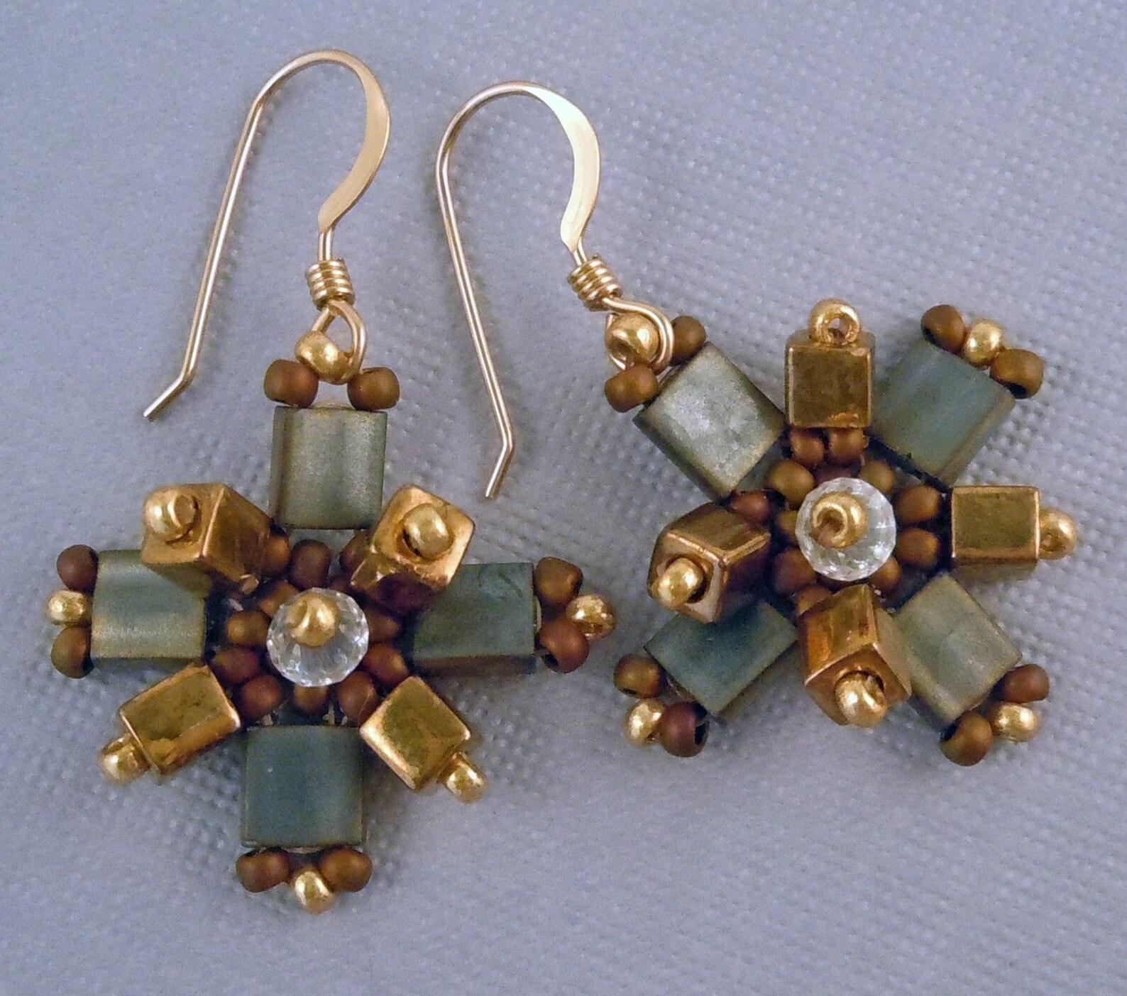 Tila Bead Tutorial Earring Tutorial Peyote Earrings Easy - Etsy