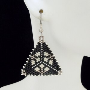 Peyote Earring Pattern, Seed Bead Pattern, Bead Triangle Pattern ...