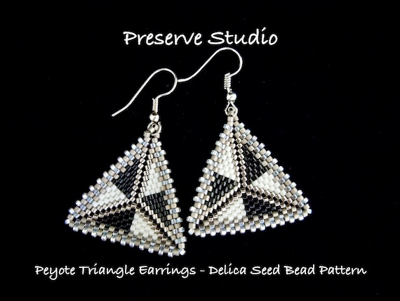 Triangle Peyote Pendant 31 Native Stitch Peyote Triangle Instruction