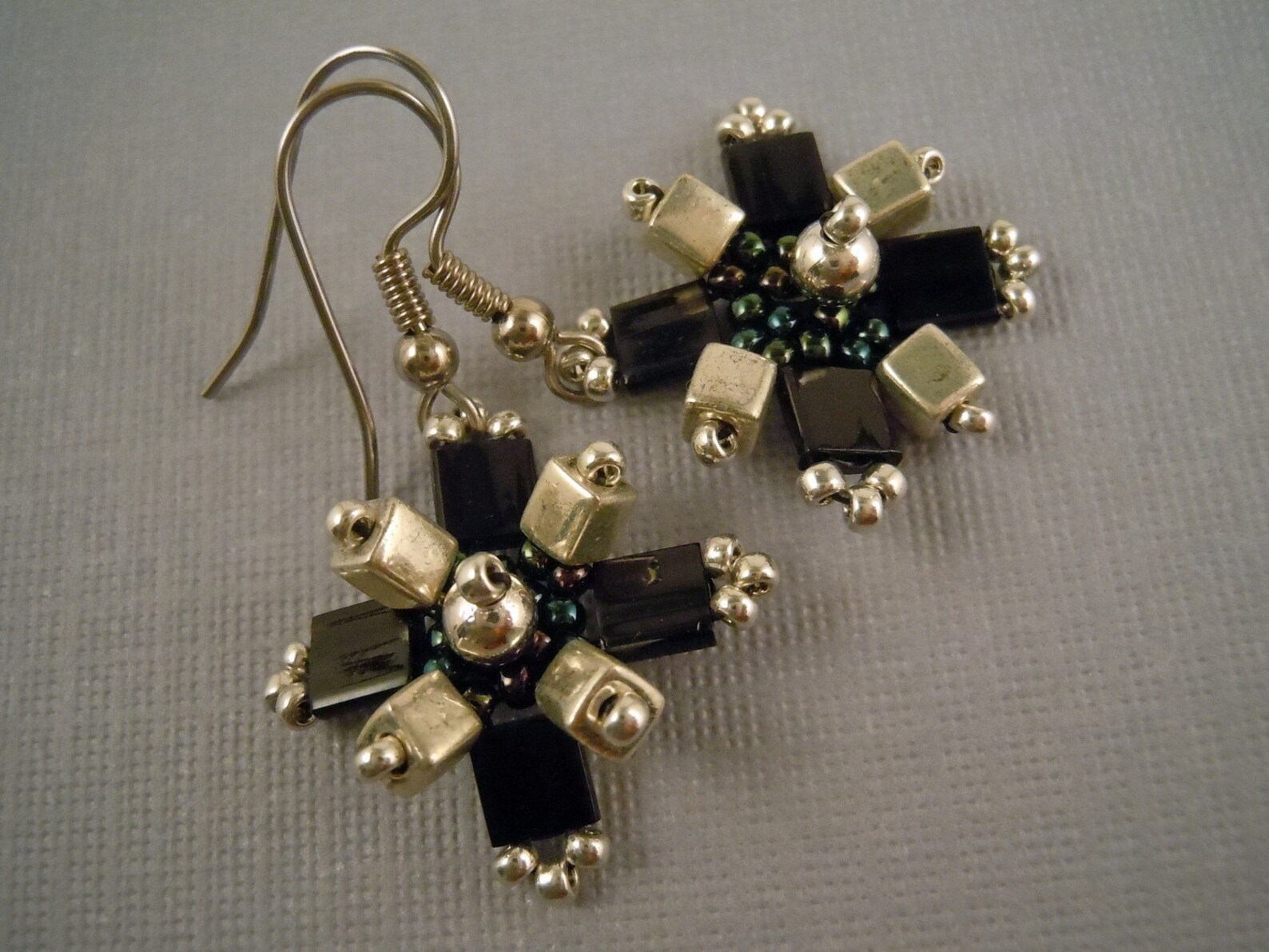 Tila Bead Tutorial Earring Tutorial Peyote Earrings Easy - Etsy