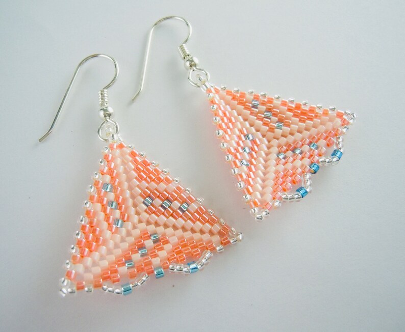 Peyote Earring Pattern Seed Bead Pattern Bead Triangle - Etsy