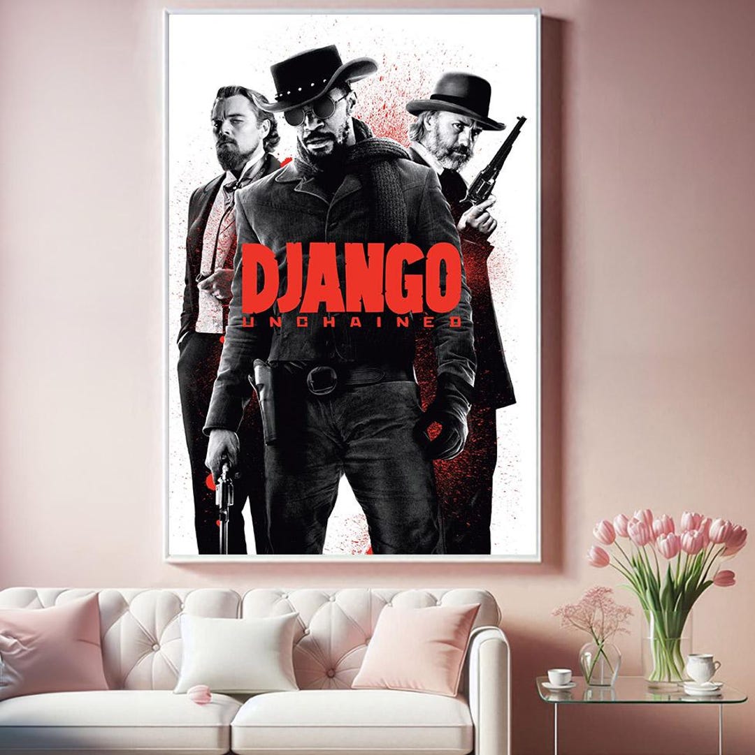 Django Unchained Movie Poster, Top Canvas Cloth Poster, Pop Home Wall ...