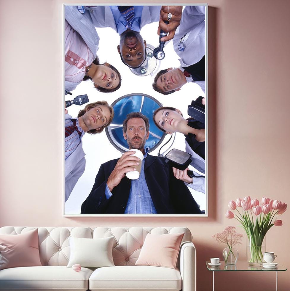House M.D. Season 1 TV Poster, Top Canvas Cloth Poster, Pop Home Wall ...