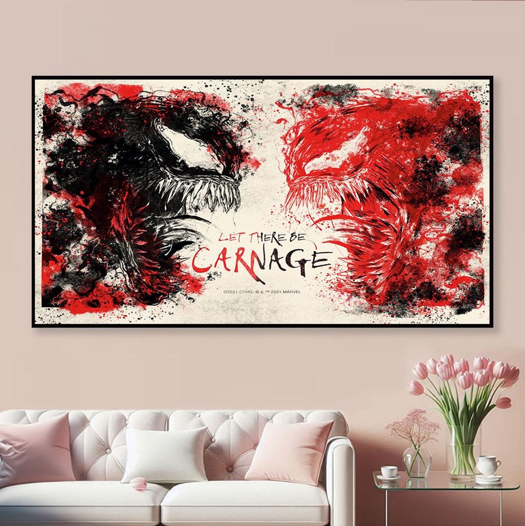 Venom Let There Be Carnage Movie Poster, Top Canvas Cloth Poster, Pop ...