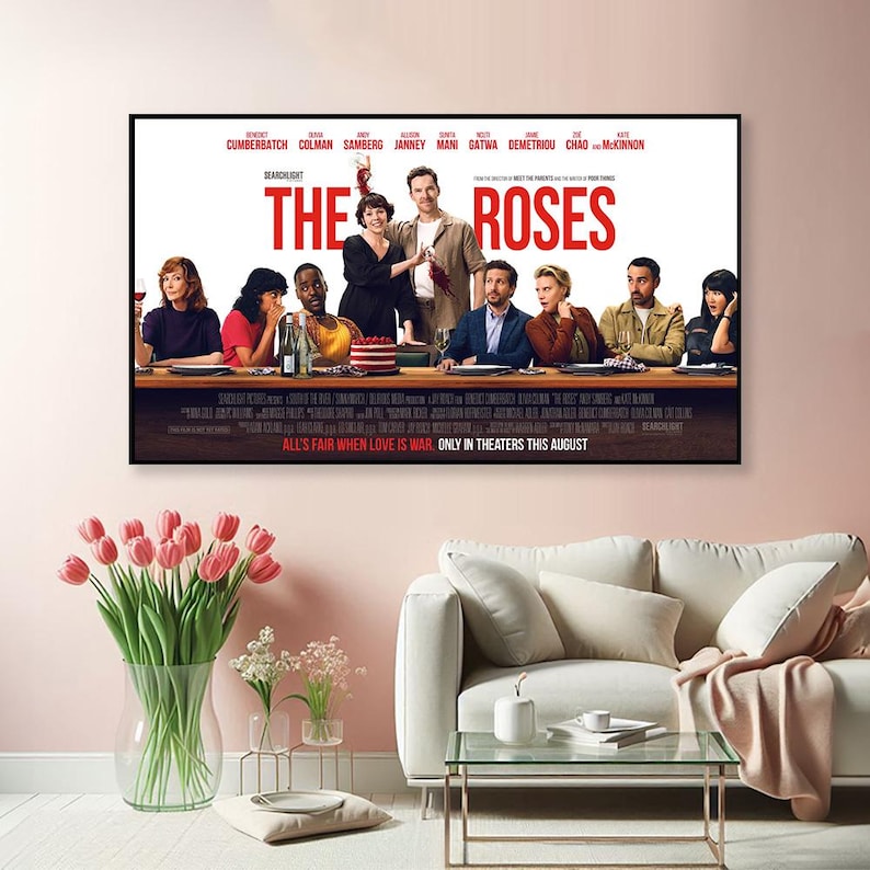 The Roses Movie Poster, Top Canvas Cloth Poster, Pop Home Wall Arts ...