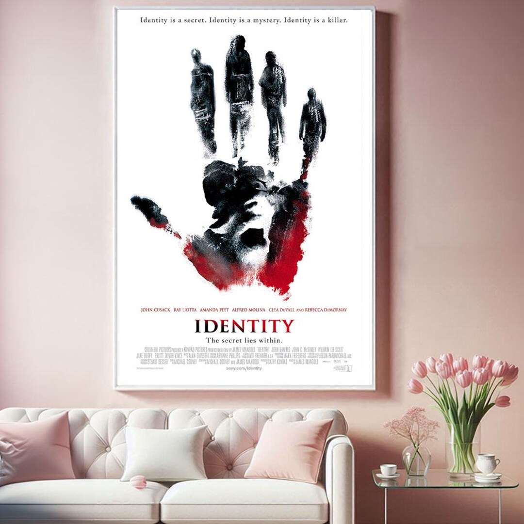 Identity Movie Poster, Top Canvas Cloth Poster, Pop Home Wall Arts ...