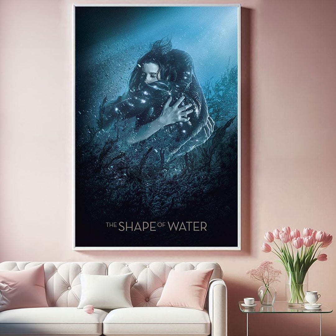 The Shape of Water Movie Poster, Top Canvas Cloth Poster, Pop Home Wall ...
