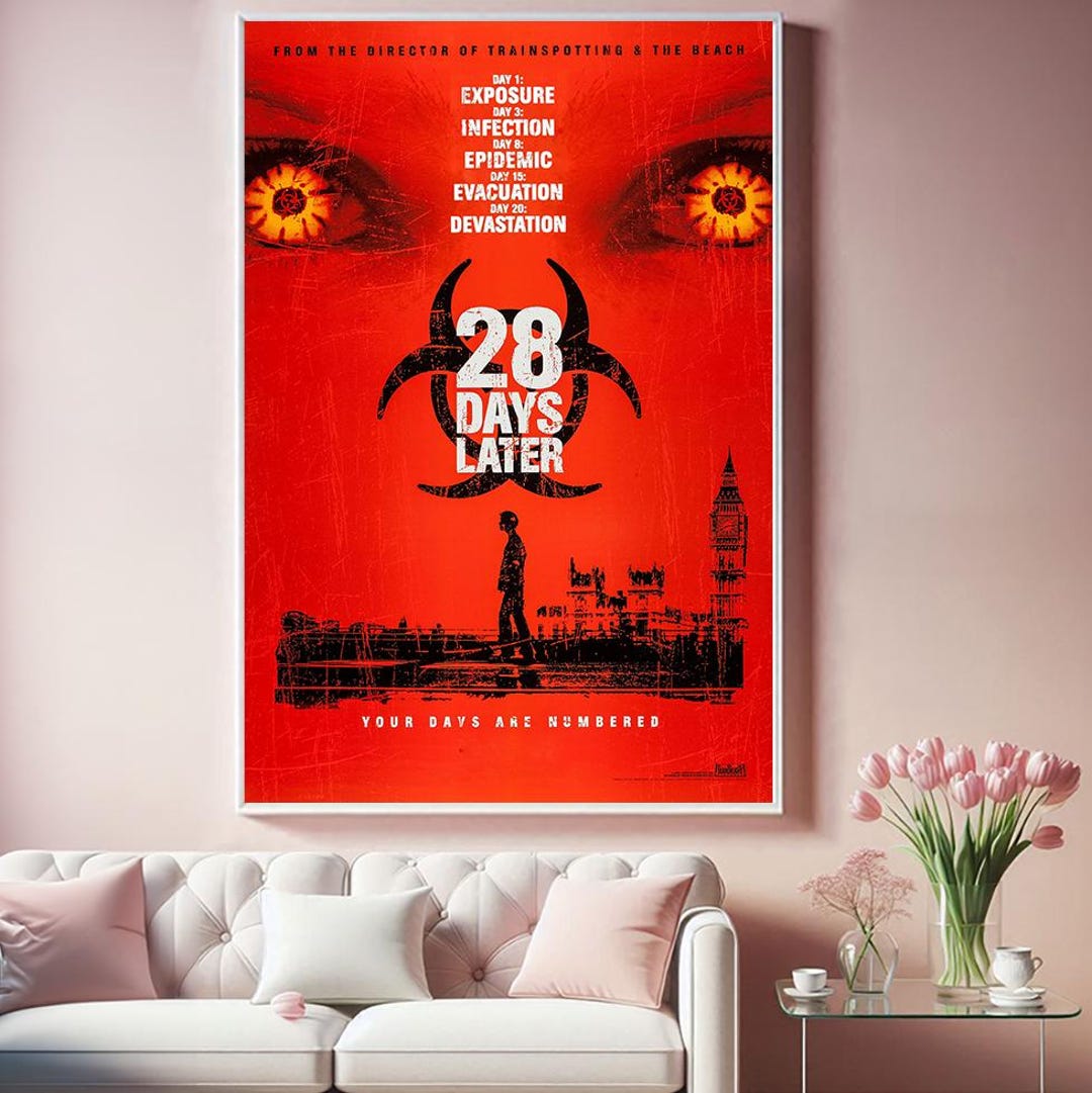 28 Days Later Movie Poster, Top Canvas Cloth Poster, Pop Home Wall Arts ...