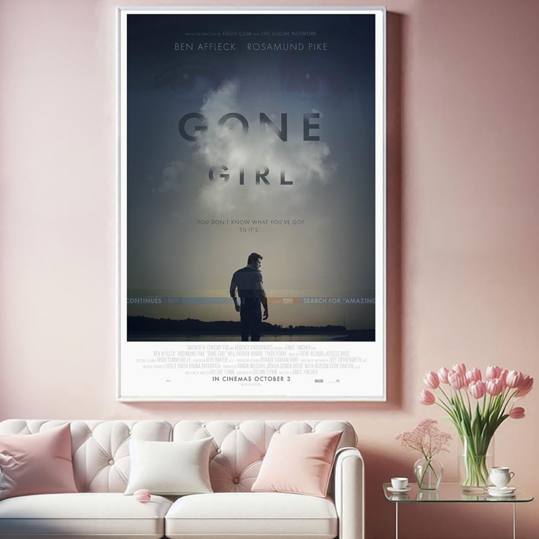 Gone Girl Movie Poster, Top Canvas Cloth Poster, Pop Home Wall Arts ...