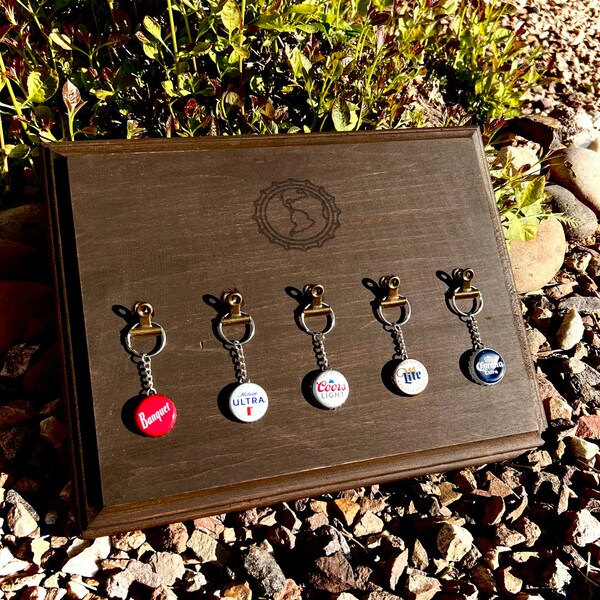Beer Bottle Cap Keychain - Etsy