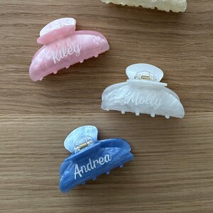 Custom Claw Hair Clip Personalized Claw Clip Bridesmaid Gift Wedding ...