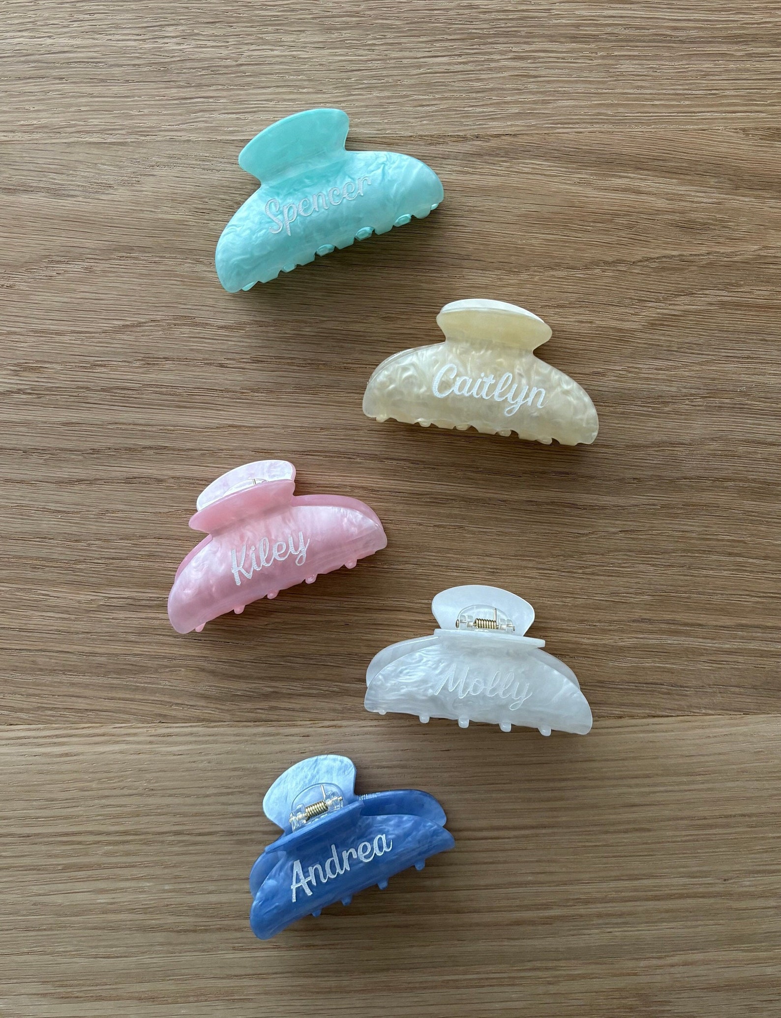 Custom Claw Hair Clip Personalized Claw Clip Bridesmaid Gift Wedding ...