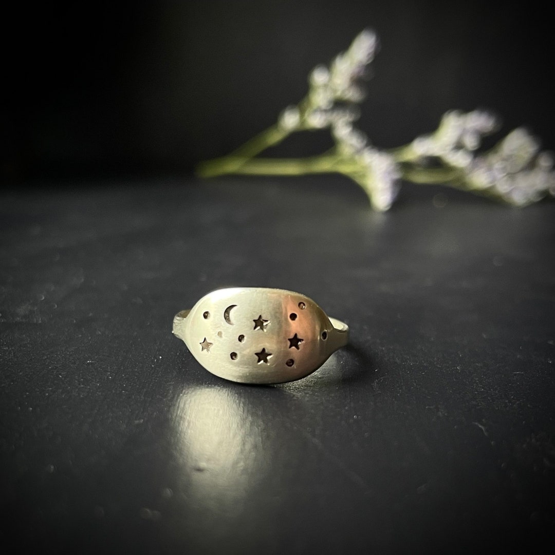 Keepsake Signet Ring, Constellation Signet, Constellation Ring, Stars ...
