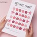Rewards Chart, Kids Reward Chart, Pink Reward Kids Chart, Pink Kids ...
